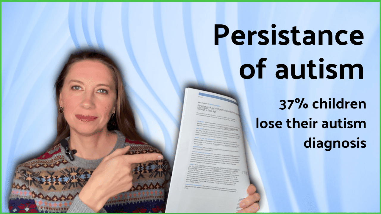 Persistence of Autism - Oct'23 Research on children losing ASD ...